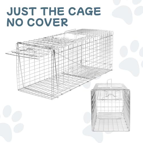 Animal Trap 26"x10"x9" Cage Trap,Heavy Duty Folding Raccoon Traps Live ...