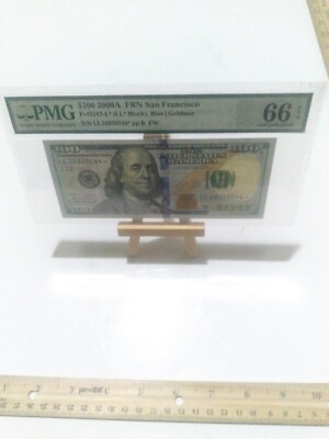 PMG Gem Uncirculated 66EPQ Fr. 2187-L* 2009A $100 Federal Reserve Star ...