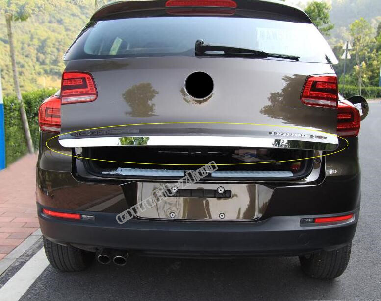 Stainless Rear Tail Door Trunk Lid Strip Trim For Volkswagen Tiguan ...