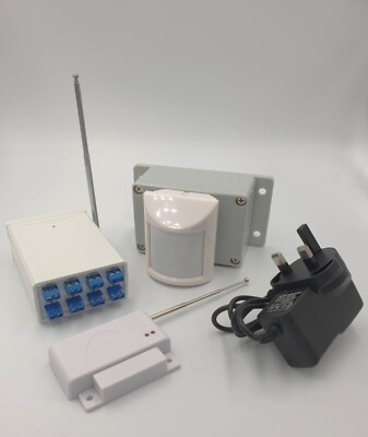 Intruder Alarm 8 Channel Wireless Receiver Kit For CCTV Cameras ...