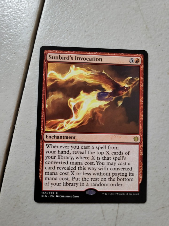 1x MTG Sunbird's Invocation Ixalan XLN Magic Gathering LP Free Shipping ...