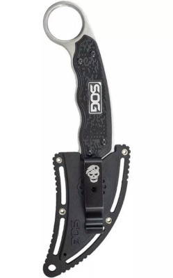 Sog gambit tactical fix blade karambit.hard sheath with 360 belt clip ...