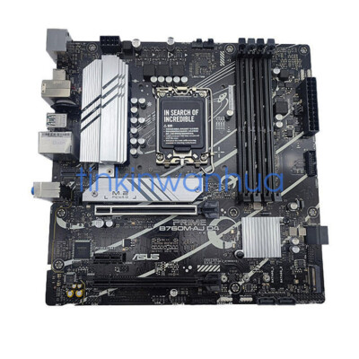 For ASUS PRIME B760M-AJ D4 Motherboard LGA1700 PCI-E4.0 HDMI M-ATX 100% ...