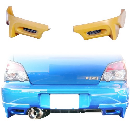 ModeloDrive FRP ING Rear Add-on Valances 2pc WRX 4dr Sedan for Impreza ...