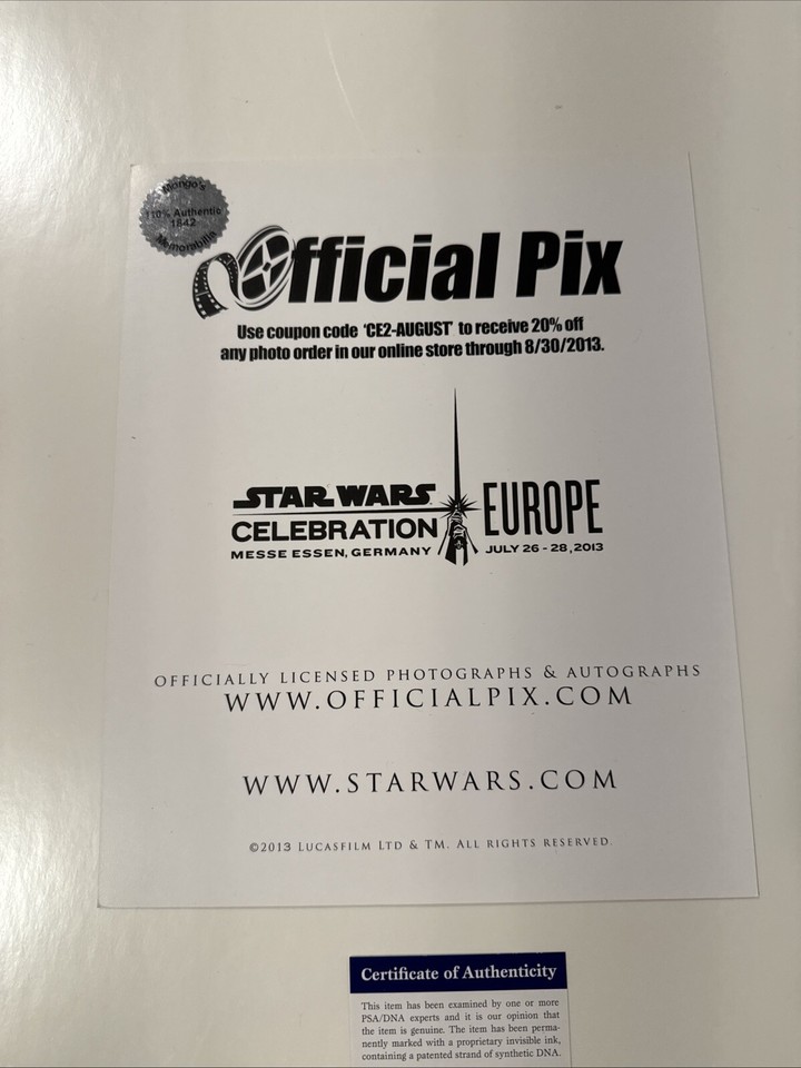 Amy Allen Aayla Secura JEDI Signed STAR WARS 8x10 Photo Official Pix ...