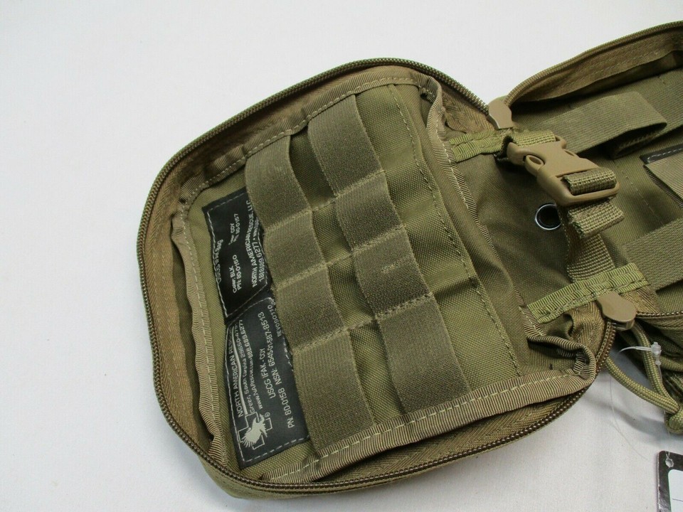 NORTH AMERICAN RESCUE DROP LEG IFAK BAG FIRST AID KIT (EMPTY) COYOTE ...