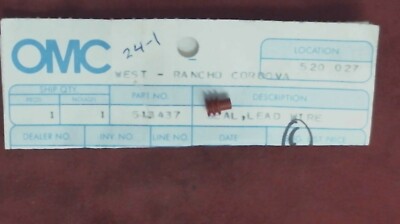 Johnson Evinrude OMC 513437 Seal, Lead Wire | eBay
