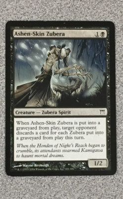 MTG MAGIC THE GATHERING ASHEN-SKIN ZUBERA 1X- CHAMPIONS OF KAMIGAWA ...
