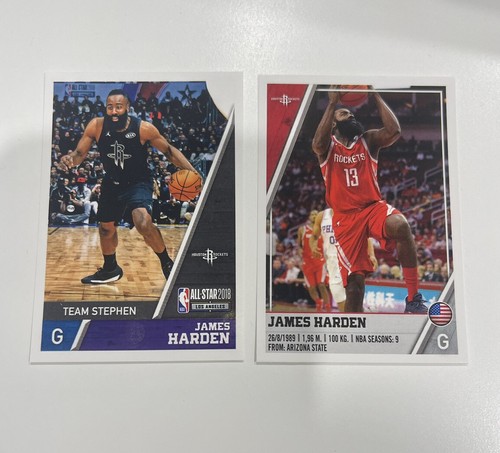 2018-19 NBA Panini Stickers James Harden LOT #14 & #257 🔥 Team Curry ...