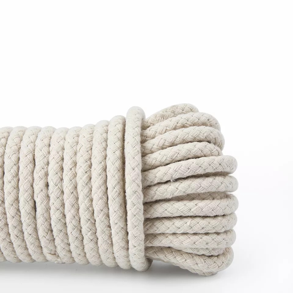 2 Pk #6 Natural Color 100 Ft Cotton Clothesline Rope Multi Use Arts and ...