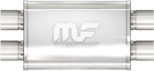 MagnaFlow Performance Exhaust Muffler Oval Stainless Steel Deep Tone ...