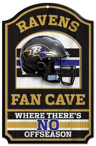 Baltimore Ravens Sign 11x17 Wood Fan Cave Design 32085052841| eBay