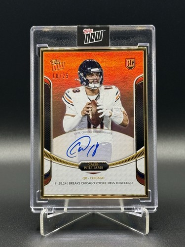 2024 Topps Now Rookie Campaign - CALEB WILLIAMS Auto - Gold Framed Auto ...