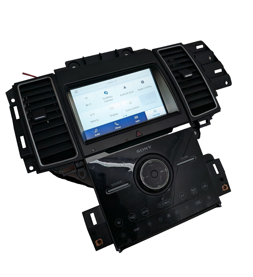13-19 Ford Taurus Sony Radio Bezel Sync 3 APIM USB Carplay Android Auto ...