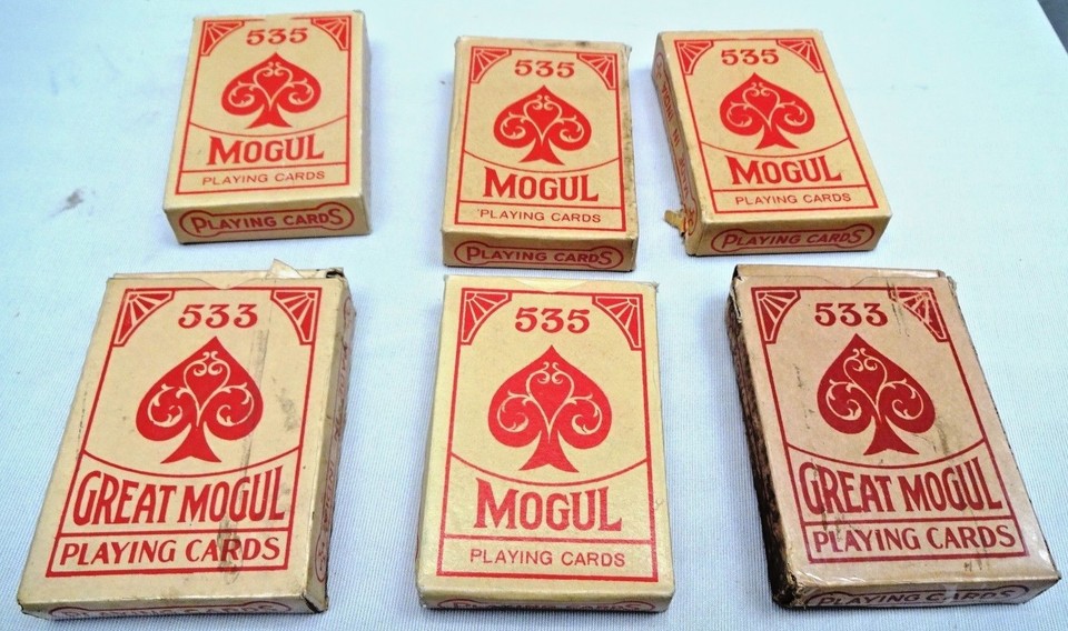 VINTAGE MUGHAL PLAYING CARD RED COLOR LITHO PRINT VINTAGE RARE ...