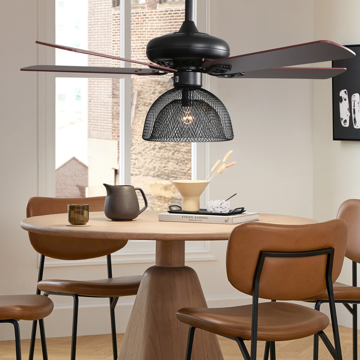 Ceiling Fans With Directional Lighting 4 Blade Ceiling Fan Light Black