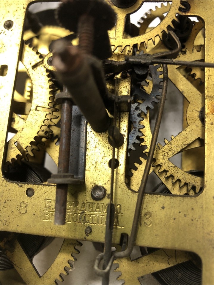 Vintage Antique Ingraham Mantle Clock Movement 8-13 PARTS REPAIR | eBay
