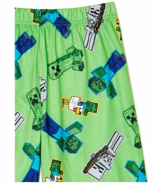 Minecraft Pajamas 2 Pc Shorts Pajama Set - Size 10/12 - | eBay