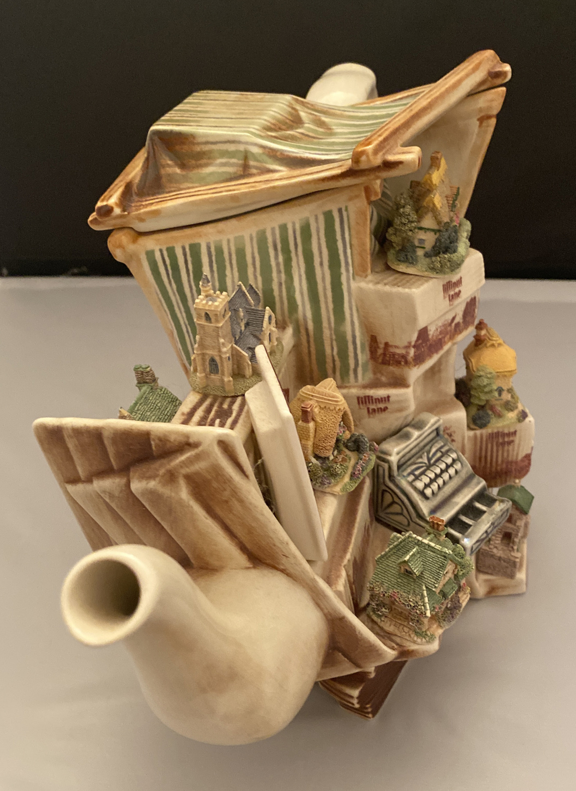 Rare Vintage England Lilliput Lane Paul Cardew signed collection teapot ...