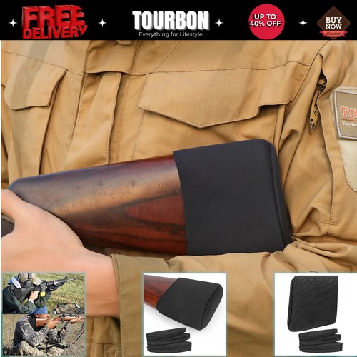 TOURBON Rifle Slipon Recoil Pad Shotgun Buttstock Protector Cover ...