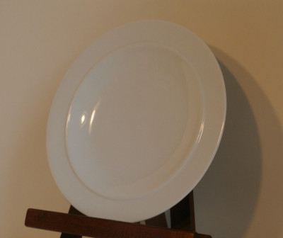 Denby WHITE Shallow Pasta Bowl 9 1/2" in Diameter Freezer/Oven ...