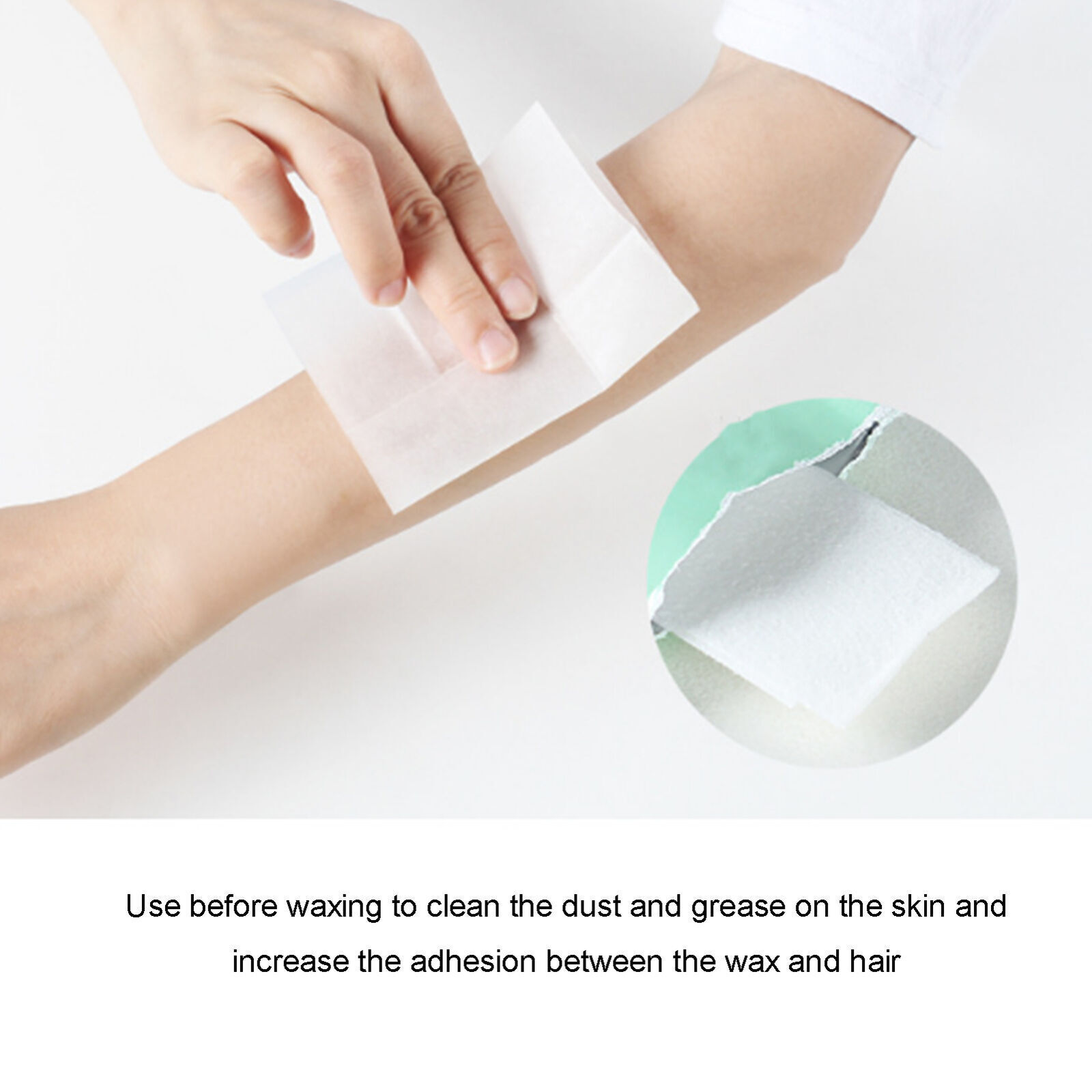 2pcs Pre Waxing Treatment Wet Wipe Pre Wax Hair Removal Skin Cleaning ...