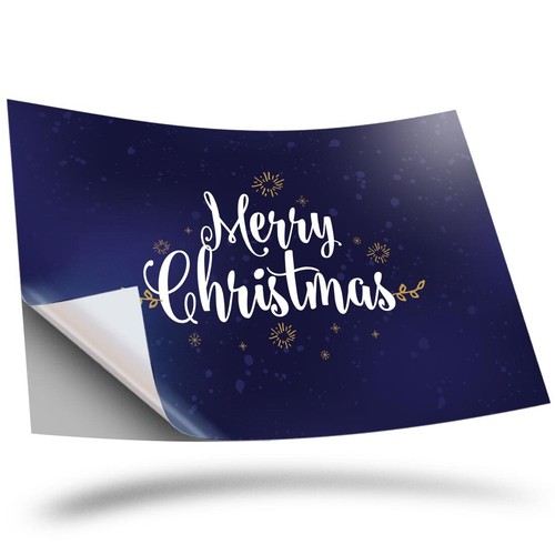 1 x Vinyl Sticker A2 - Dark Blue Merry Christmas Festive #21863 | eBay