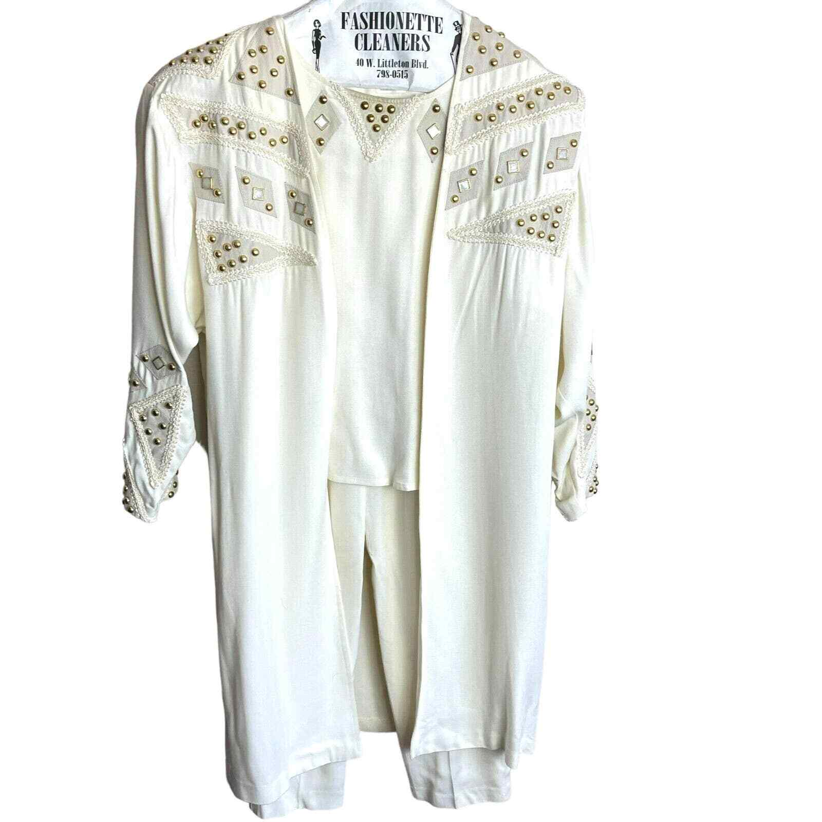 Vintage Xavier & Renee Ivory 3-In-1 Set Blouse, Blaze… - Gem