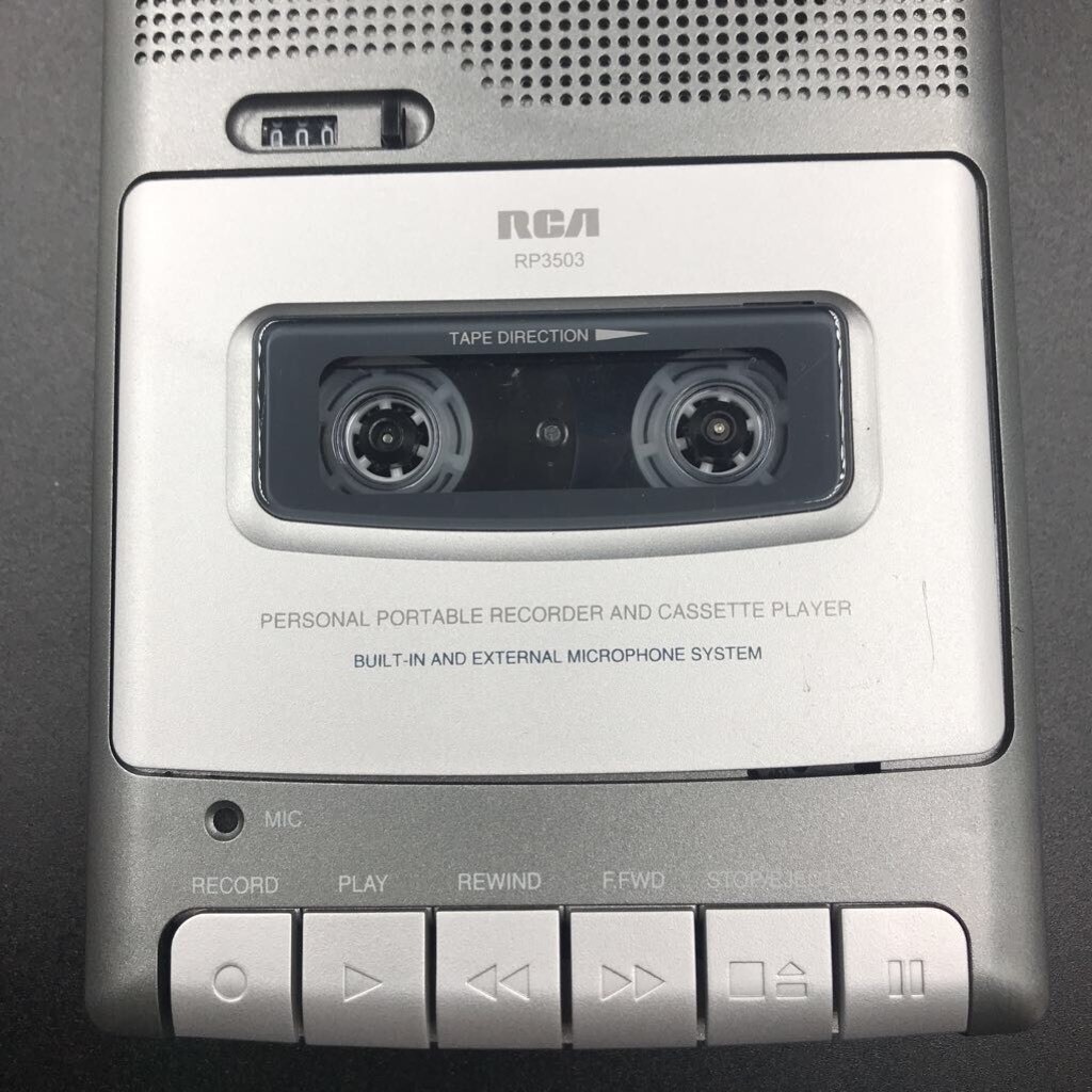 RCA RP3503 Vintage Cassette Tape Recorder Player Silver Personal ...