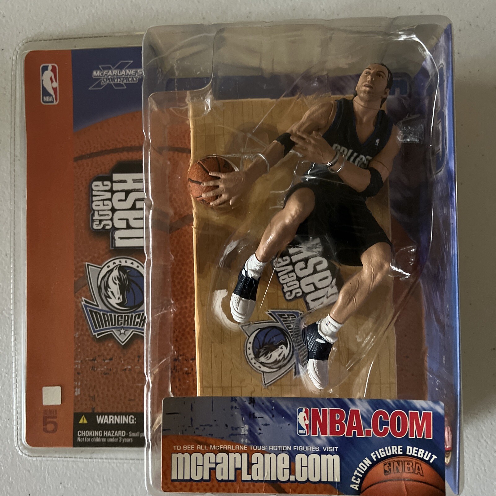 2003 McFarlane NBA Series 5 Steve Nash #5 Dallas Mavericks Hall Of Fame ...