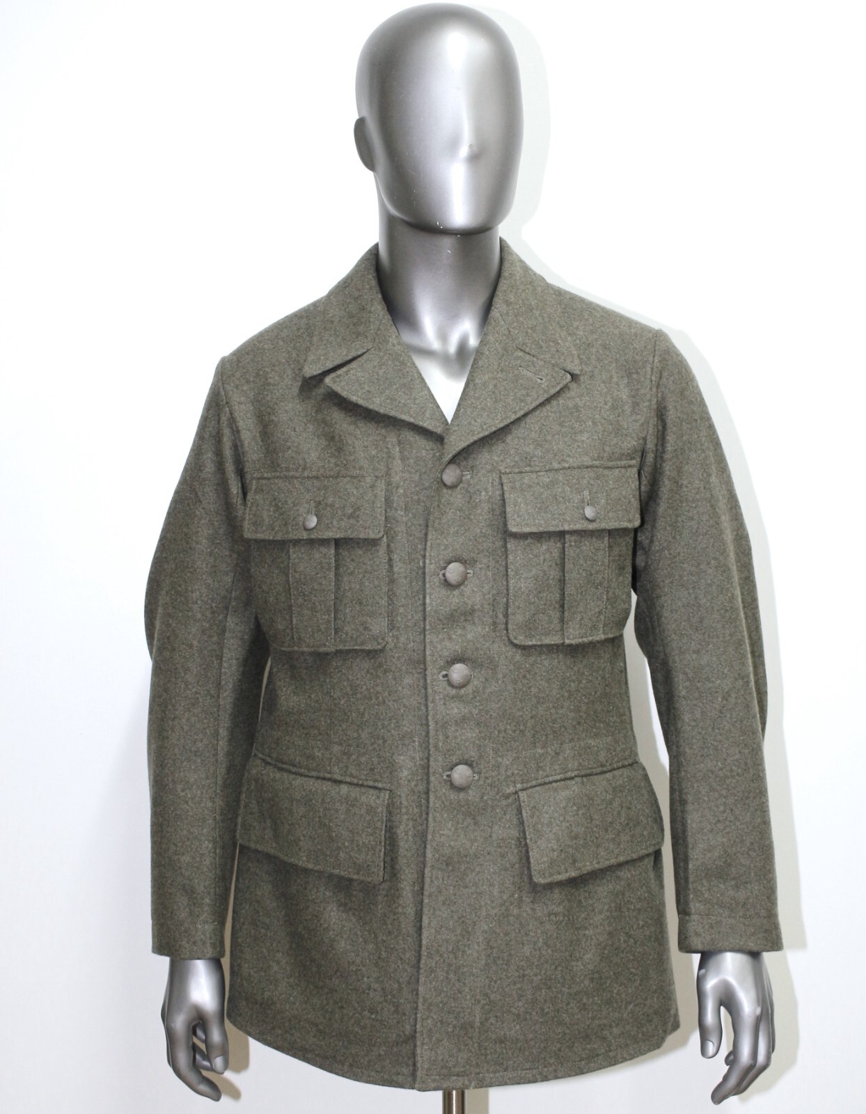 Genuine Swedish Army WW2 jacket grey/green wool dated 1941 size M/L ...
