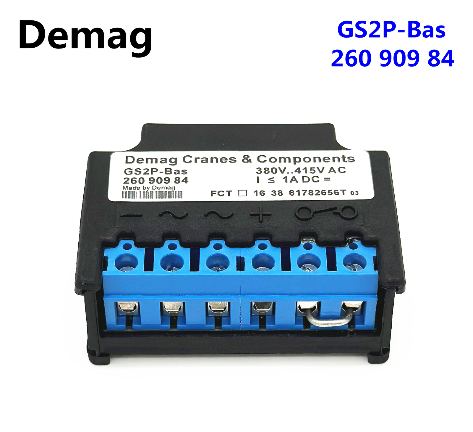 Replace DEMAG GS2P-BAS 26090984 380-415V 1A Motor Brake Rectifier Power ...