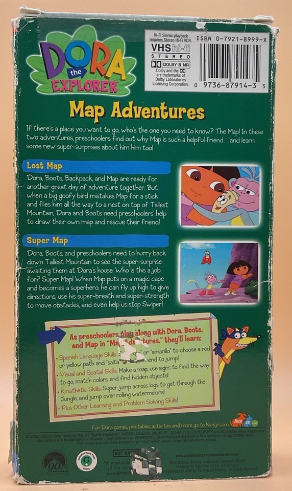 Dora the Explorer - Map Adventures VHS 2002 **Buy 2 Get 1 Free** | eBay