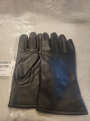 U.S. Military Army SAMCO BLACK LEATHER DRIVING GLOVES WOOL LINED Size 8 ...