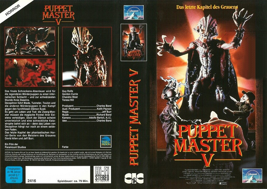 Puppetmaster 5 V - Guy Rolfe, Teresa Hill - (VHS Cassette) | eBay.de