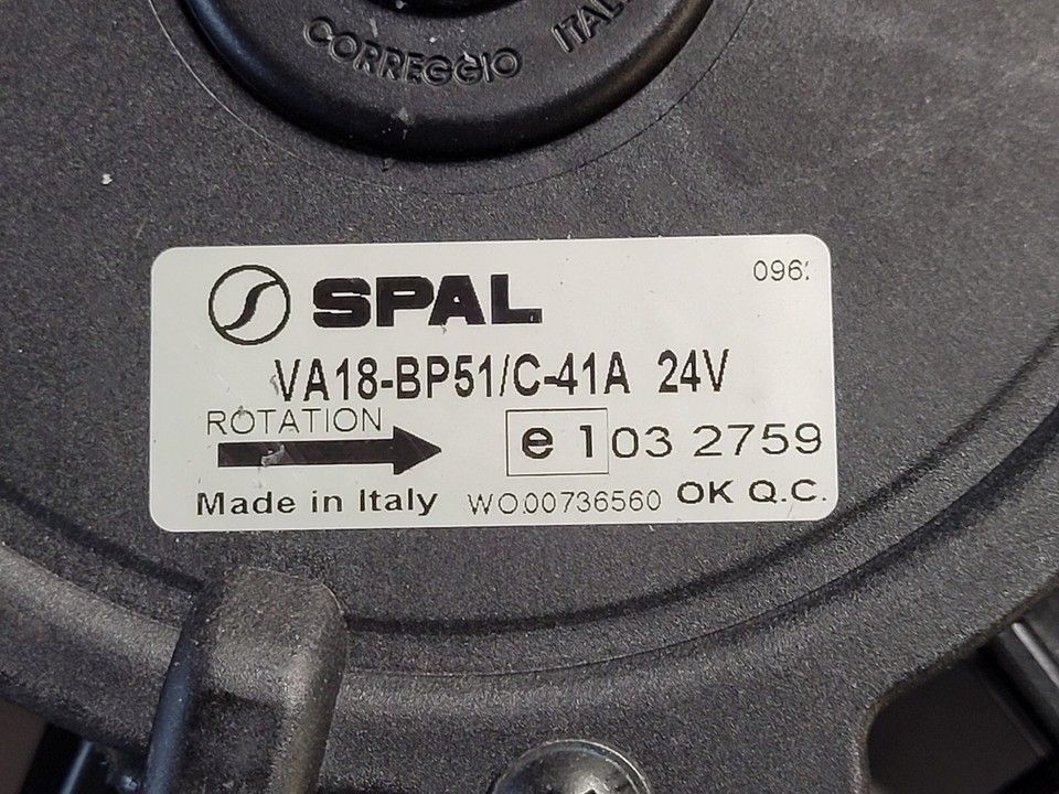 New SPAL VA18-BP51/C-41A 24v Pancake/Puller Axial Fan Red Dot RD-5-8785 ...