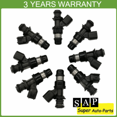 8X Fuel Injector 12580681 For 04-10 GMC Sierra Cadillac Chevy Silverado ...