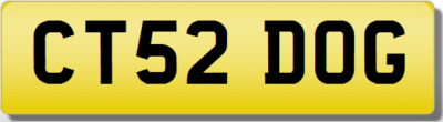 CT CTS DOG LOVERS HOUNDS DOGGIE SECURITY Cherished Registration Number ...