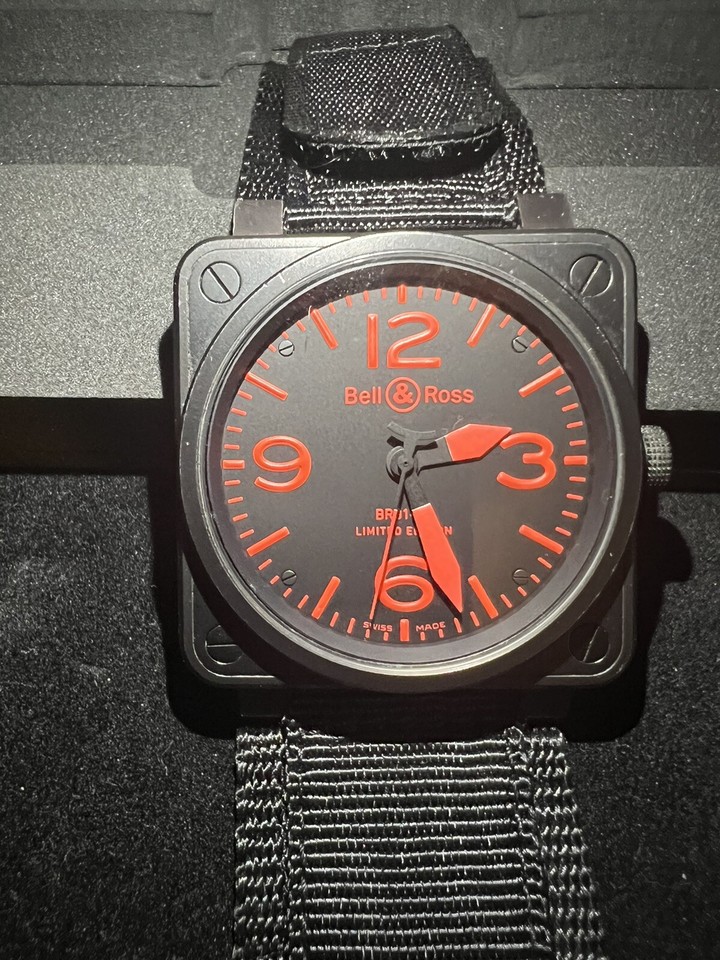 Bell & Ross BR 01-92 Red Limited Edition, 2 Canvas B&R Strap | eBay