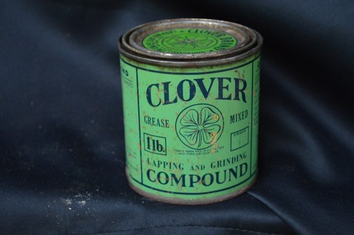 OLD 1 LB. CLOVER BRAND TIN * LAPPING & GRINDING COMPOUND | eBay