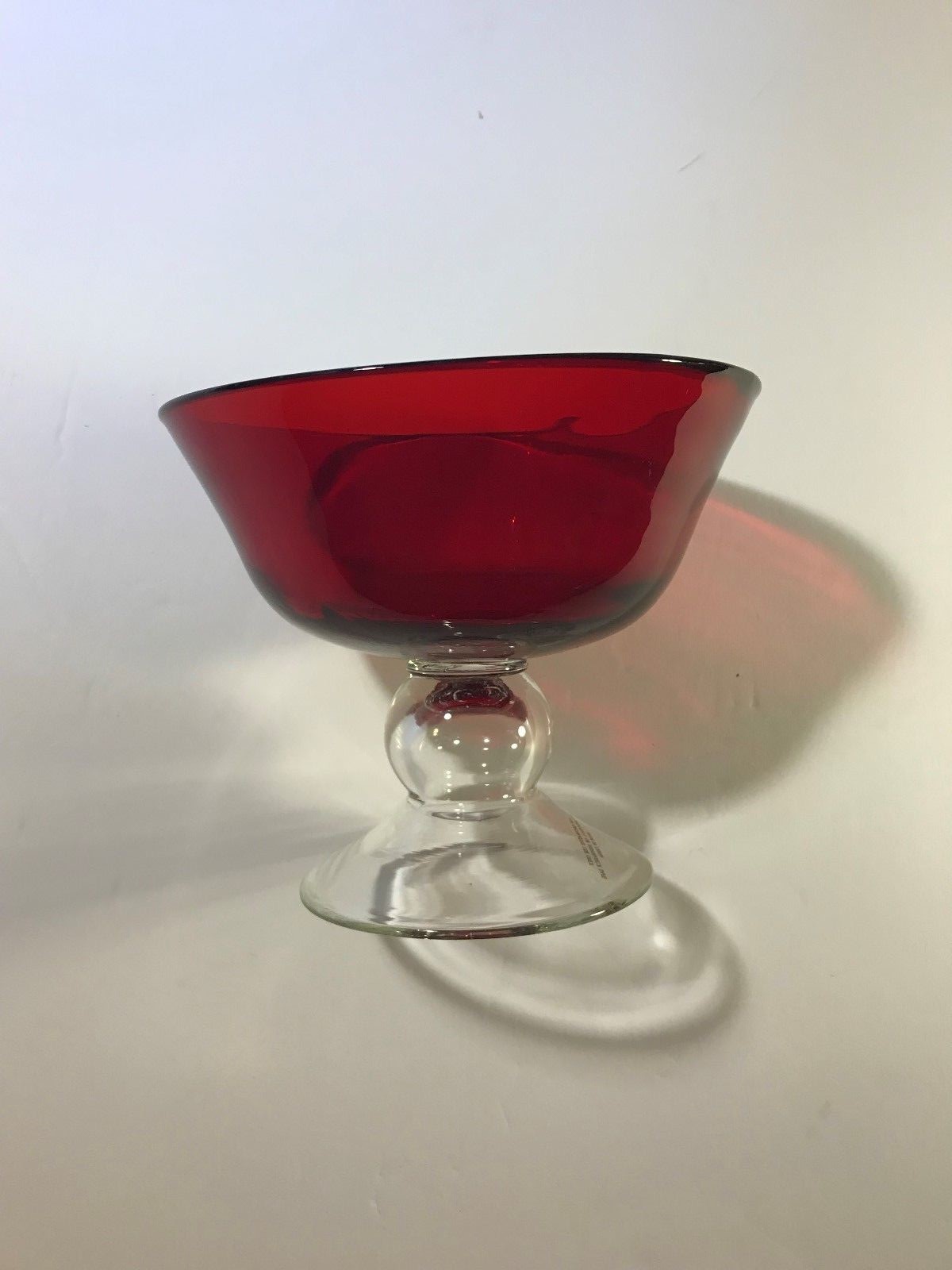 Beautiful Red bowl Vase AD#424 | eBay