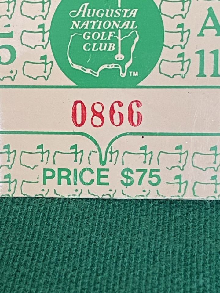 1985 Masters Patrons Badge Winner: Bernhard Langer Low No. 866 ANGC ...