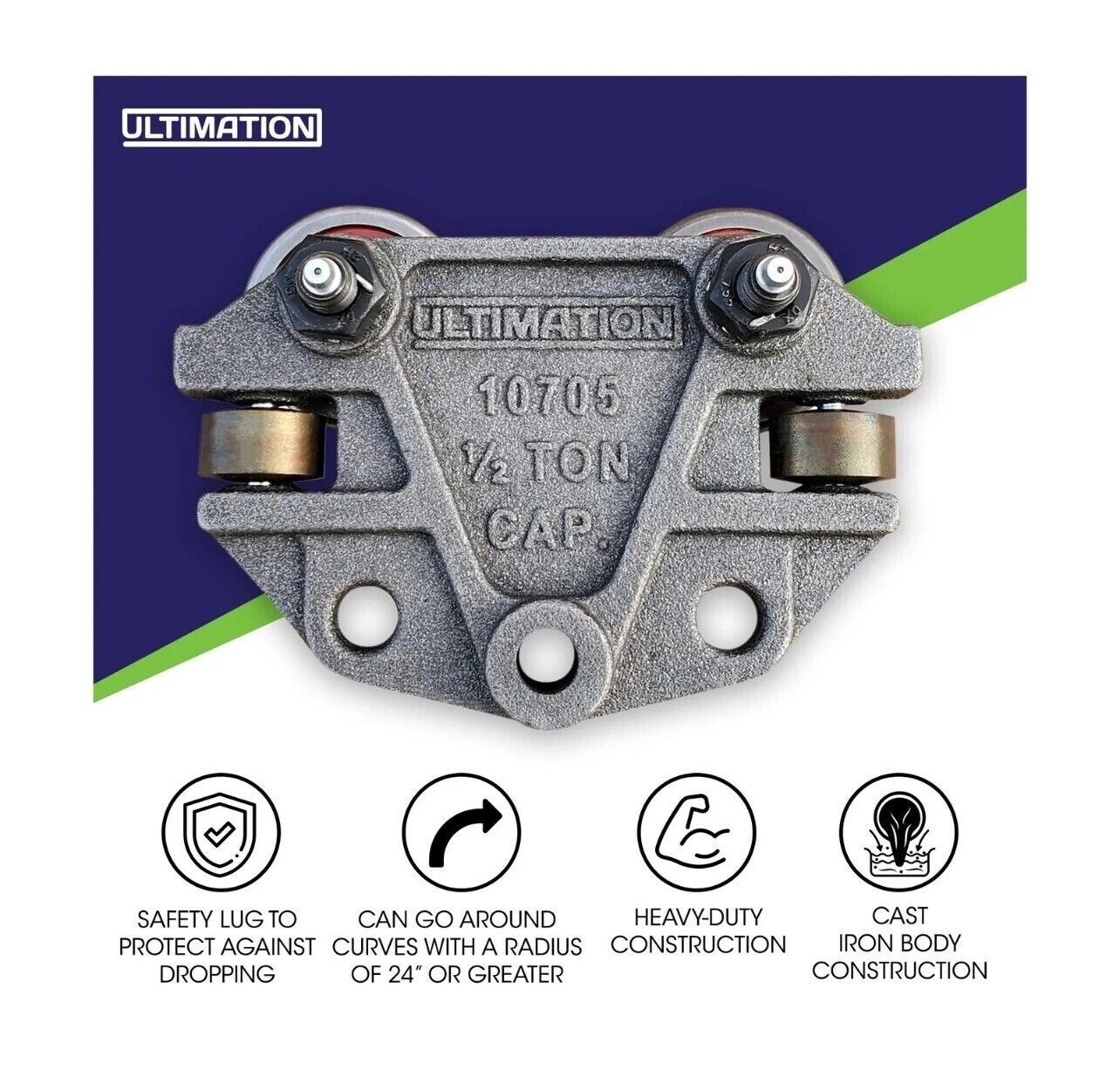 Ultimation I-Beam Trolley 1/2 Ton Model 10705 - 1 000 Pound Capacity ...