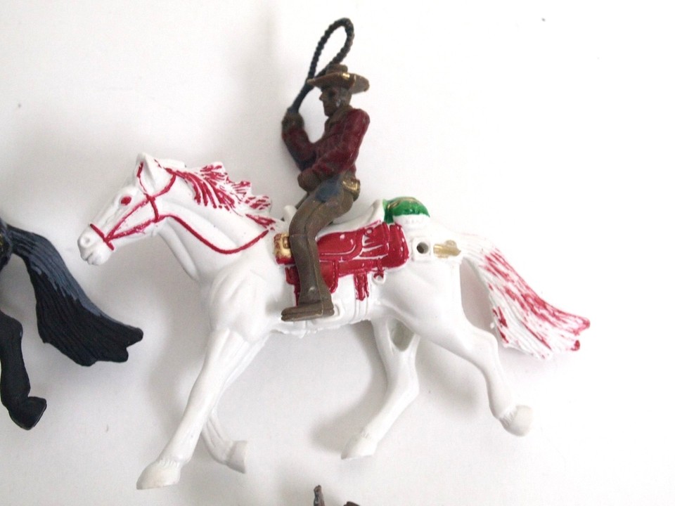 G Scale 1:25 Painted Figures Horses Western Cowboy Native for Model ...