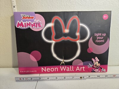 Disney Junior Minnie Mouse Neon Wall Art | eBay