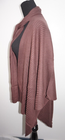 Iman Ribbed Sweater Cape Shawl Wrap Espresso Brown Womans Sz M L | eBay
