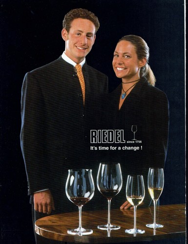 Max & Rosana Riedel 11th Generation Riedel Crystal 1998 PRINT AD FROM ...