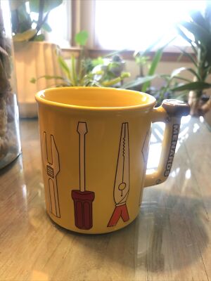Menards 3D Tool Pliers Wrench Screwdriver Large 14 oz Yellow Coffee Tea ...