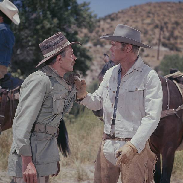 FRANK MARTH CHUCK CONNORS Cowboy in Africa 1967 OLD TV PHOTO | eBay UK