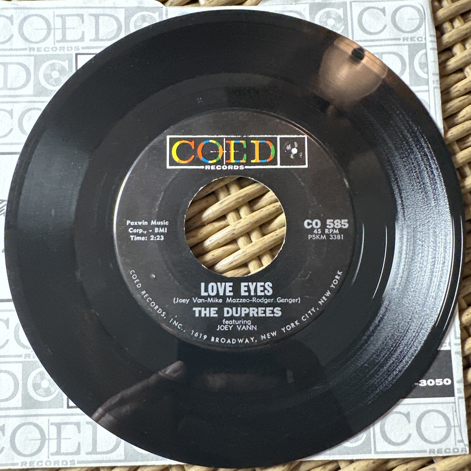 The Duprees - Love Eyes - Have You Heard Coed CO 585 Outer Sleeve Nice ...
